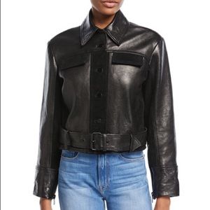 Frame Denim | Jackets & Coats | Frame Leather Short Cut Jacket | Poshmark